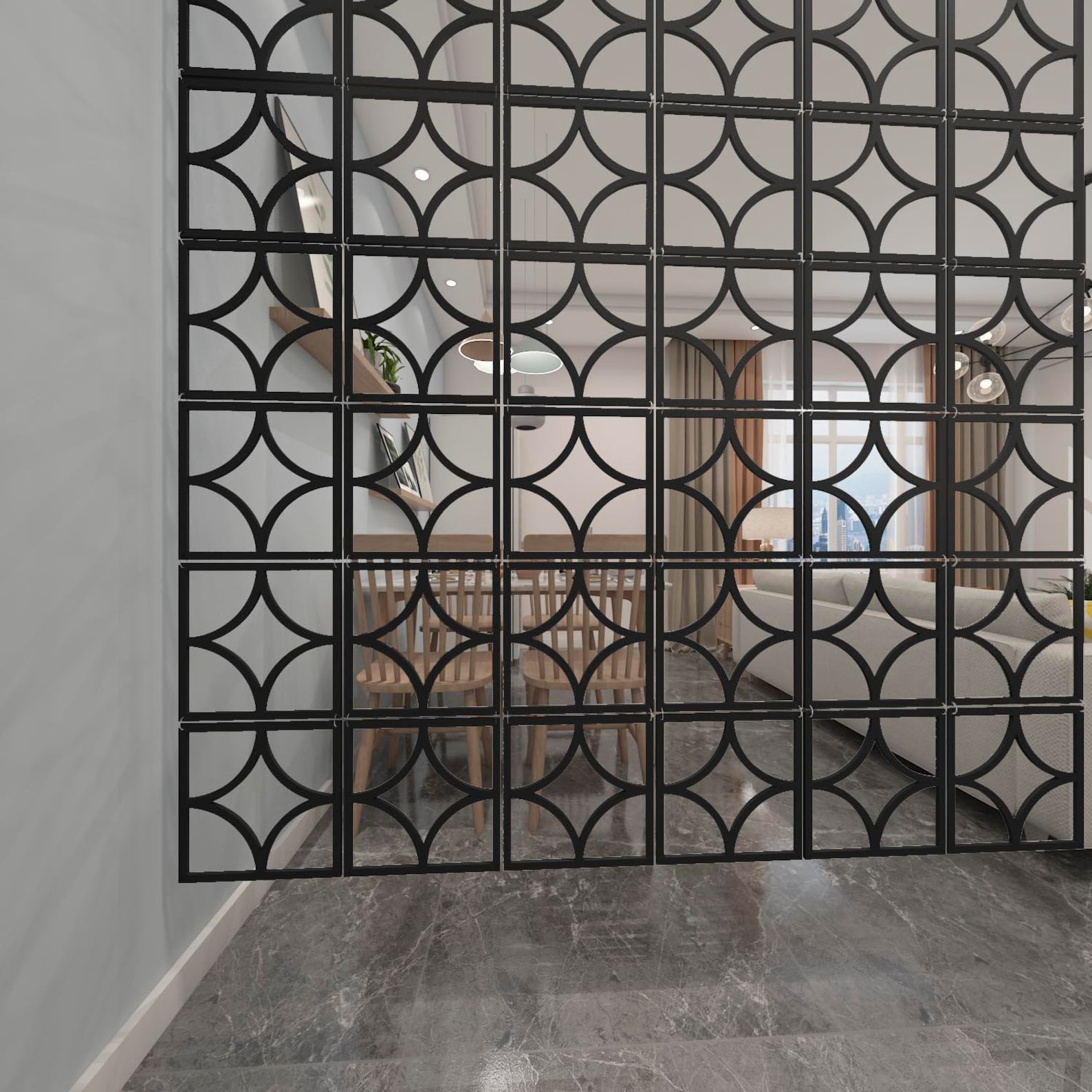 Modern Partitions Panel Screen Hanging Wall Room Privacy Divider - SKU ...