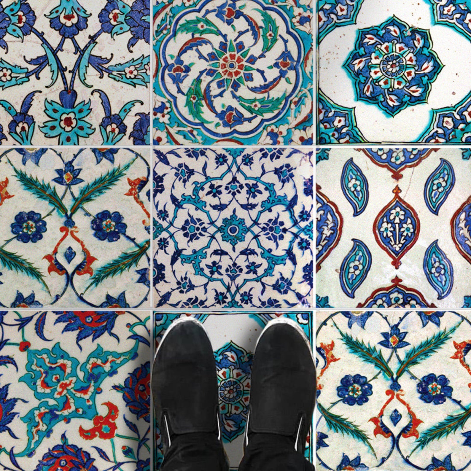 Kitchen Wall Decor Vinyl Floor Tiles Tile Decal Tile | Etsy