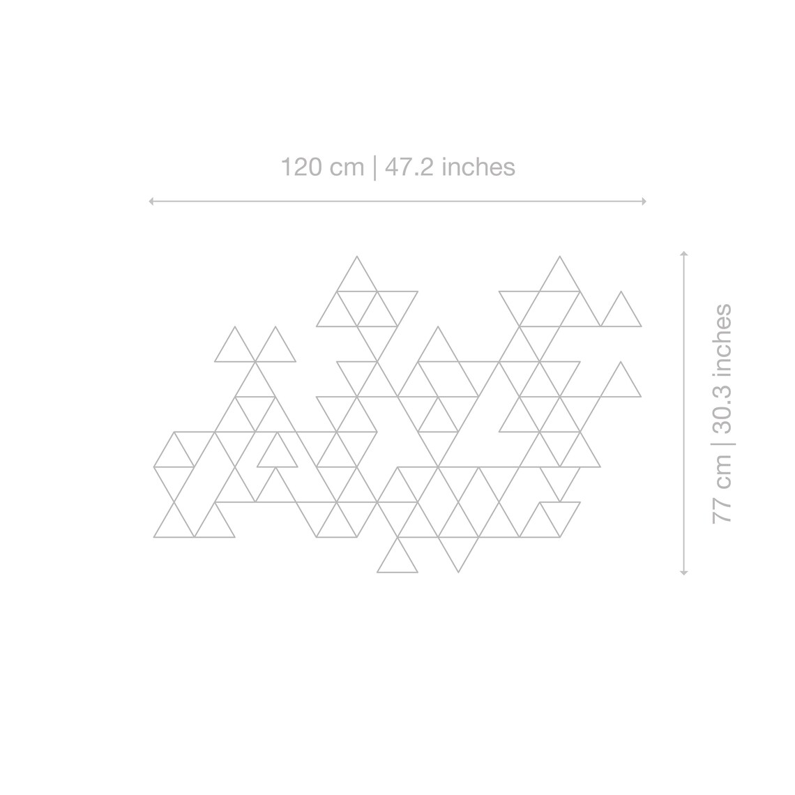Geometric Wall Decal - Triangles - Wall Art - Minimalist Art - Modern ...