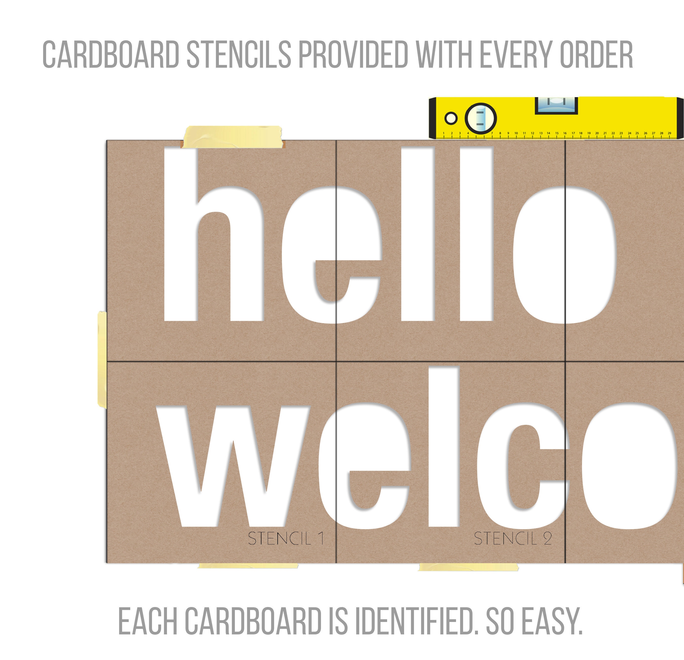 Hello & Welcome, Office, Wall, Art, Decor, 3D, PVC, Typography ...