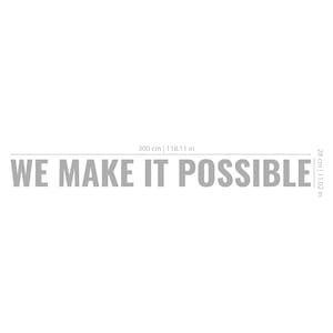 Home Office Decor Sign - We Make It Possible - Modern Home Office ...