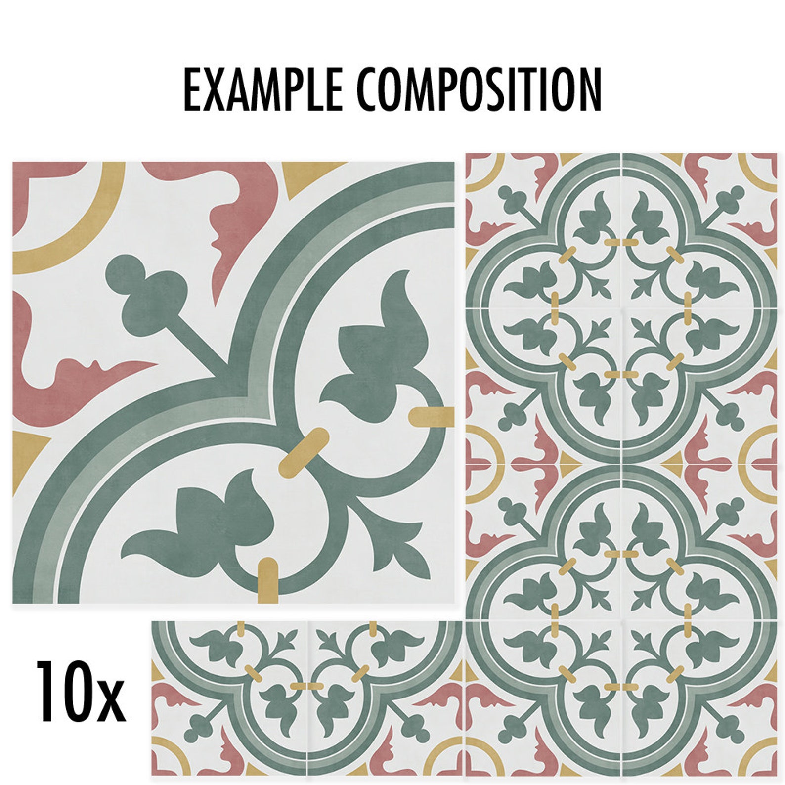Florent Tile Sticker Cement Tile Sticker for DIY Tiles | Etsy