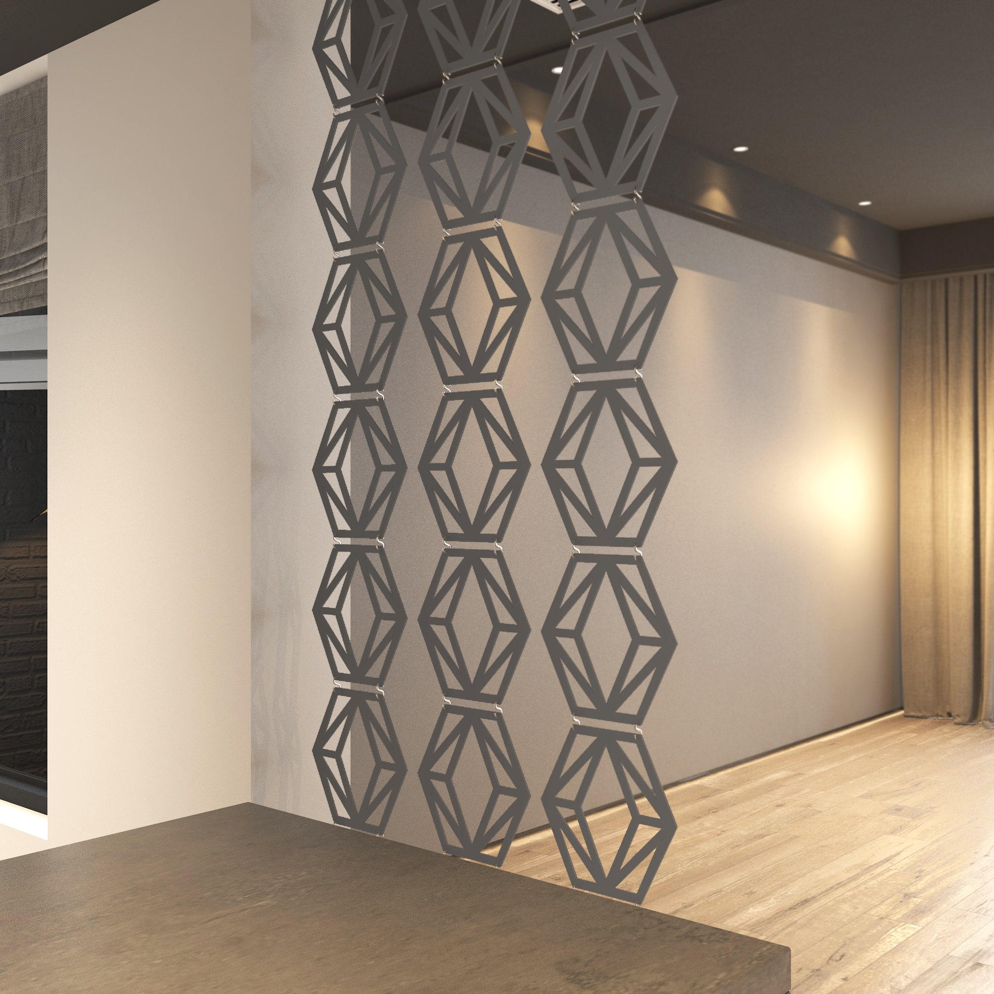 Room Separator Partition Hanging Contemporary Wall Hanging - Etsy Australia