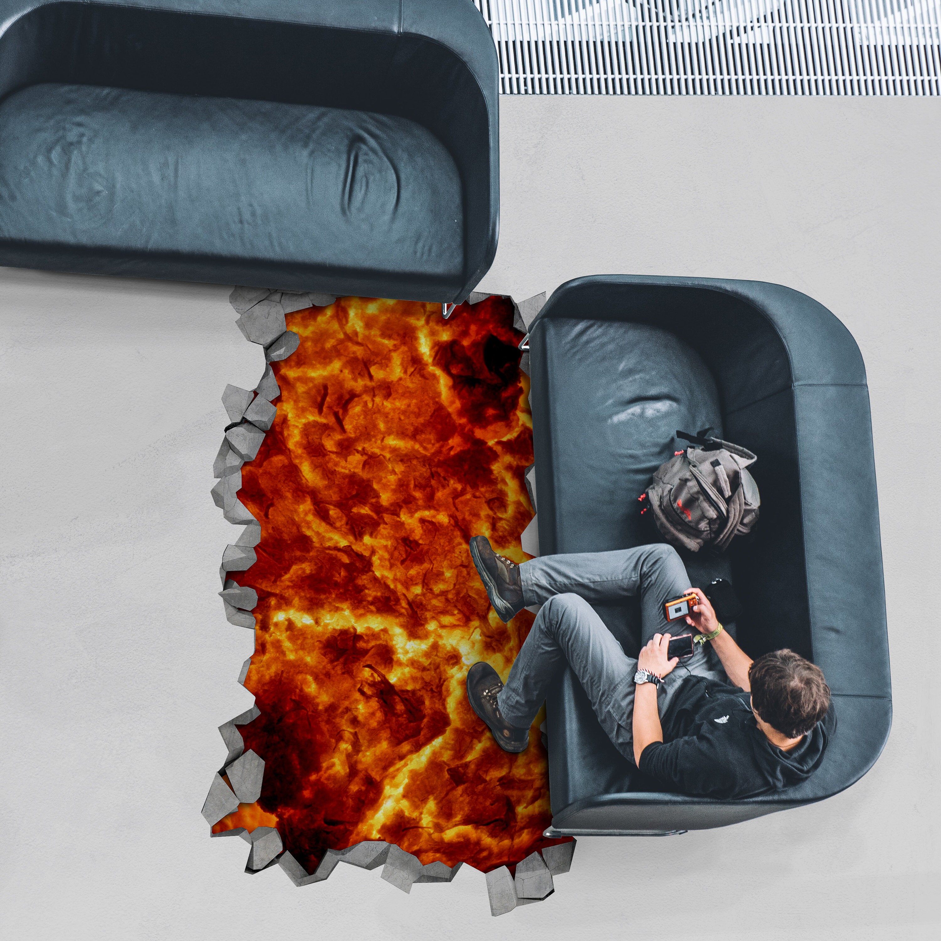 The Floor is Lava Decal 3D - Kids Floor Decal 3D - 3d Floor Decals - 3d ...