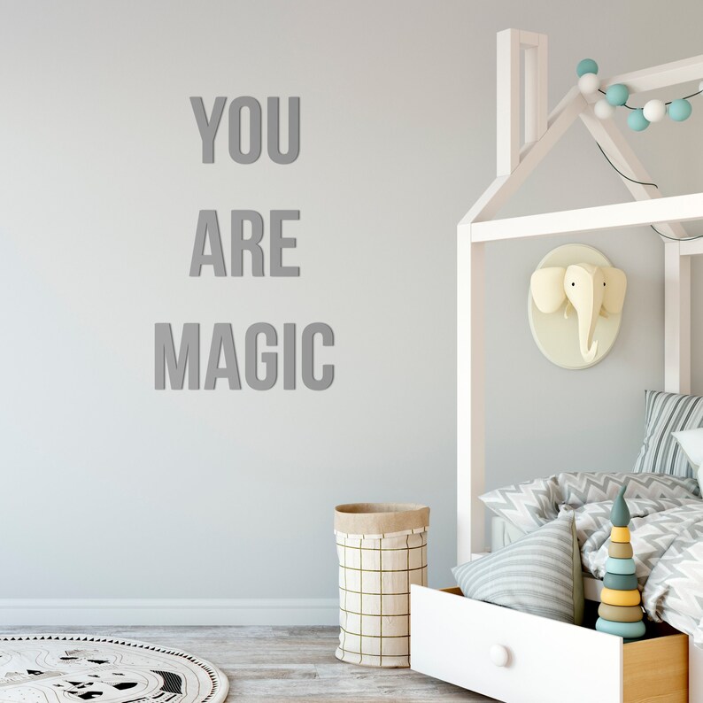 You Are Magic Sign Gallery Wall Sign 3D letters Quote | Etsy