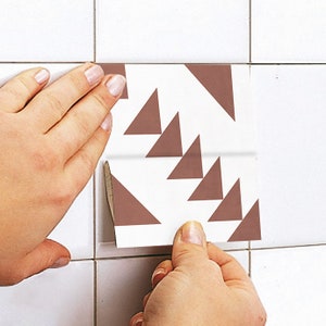 Red Earth Granada Tile Stickers, Peel & Stick, Tiles for Kitchen ...
