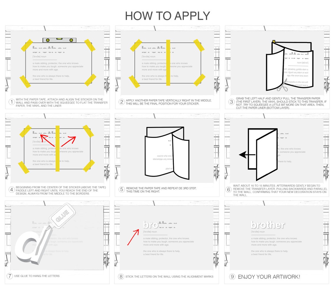 Brother Definition Sign Brother Sign Definition Wall Art - Etsy