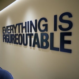 Everything is Figureoutable, Quote Wall Art, Affirmation Wall Hanging ...