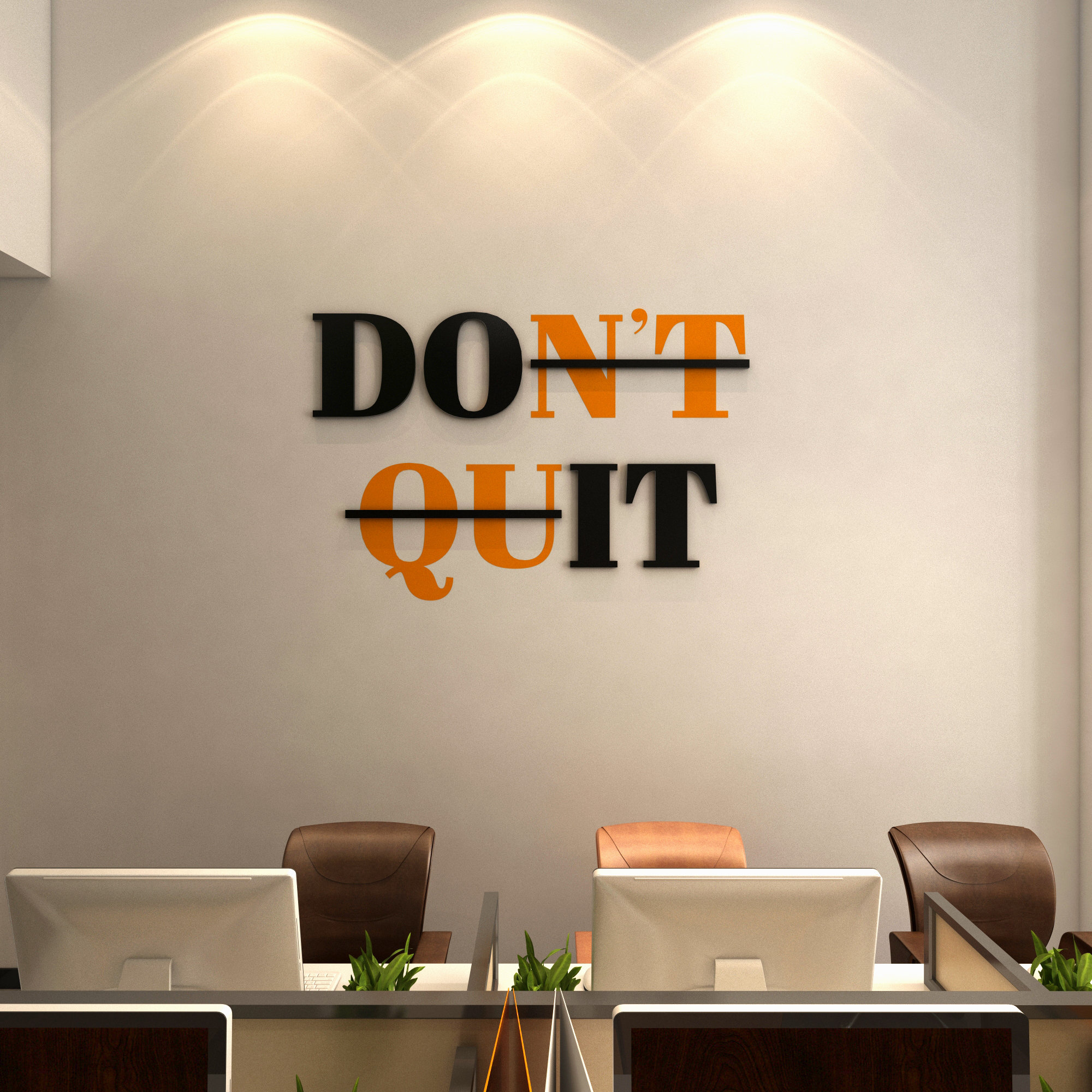 Dont Quit, Do It, Motivational Sign, Gym Office Decor, 3D Wall Decor ...