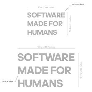 Software Made for Humans, Software Wall Art, Motivational Office Decor ...