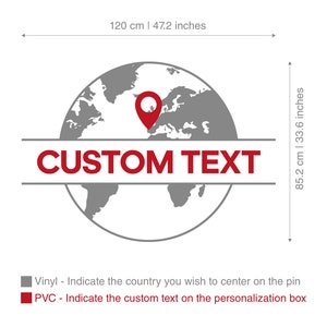 Custom Text Company Name, World Map, Custom Office Sign, Office Decor ...