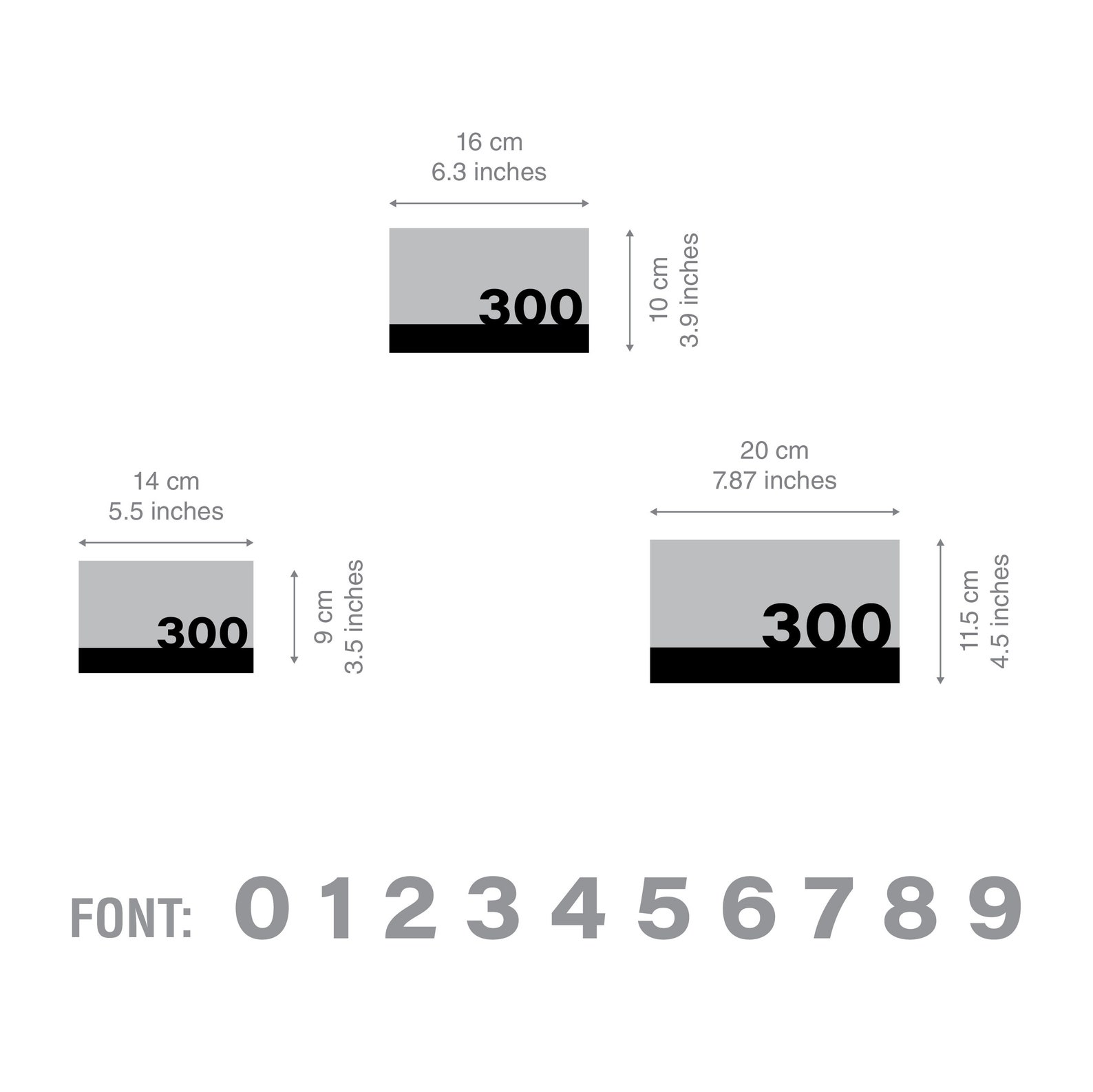 Brushed Aluminum Signs With Numbers, Custom Door Sign, Numbers for ...