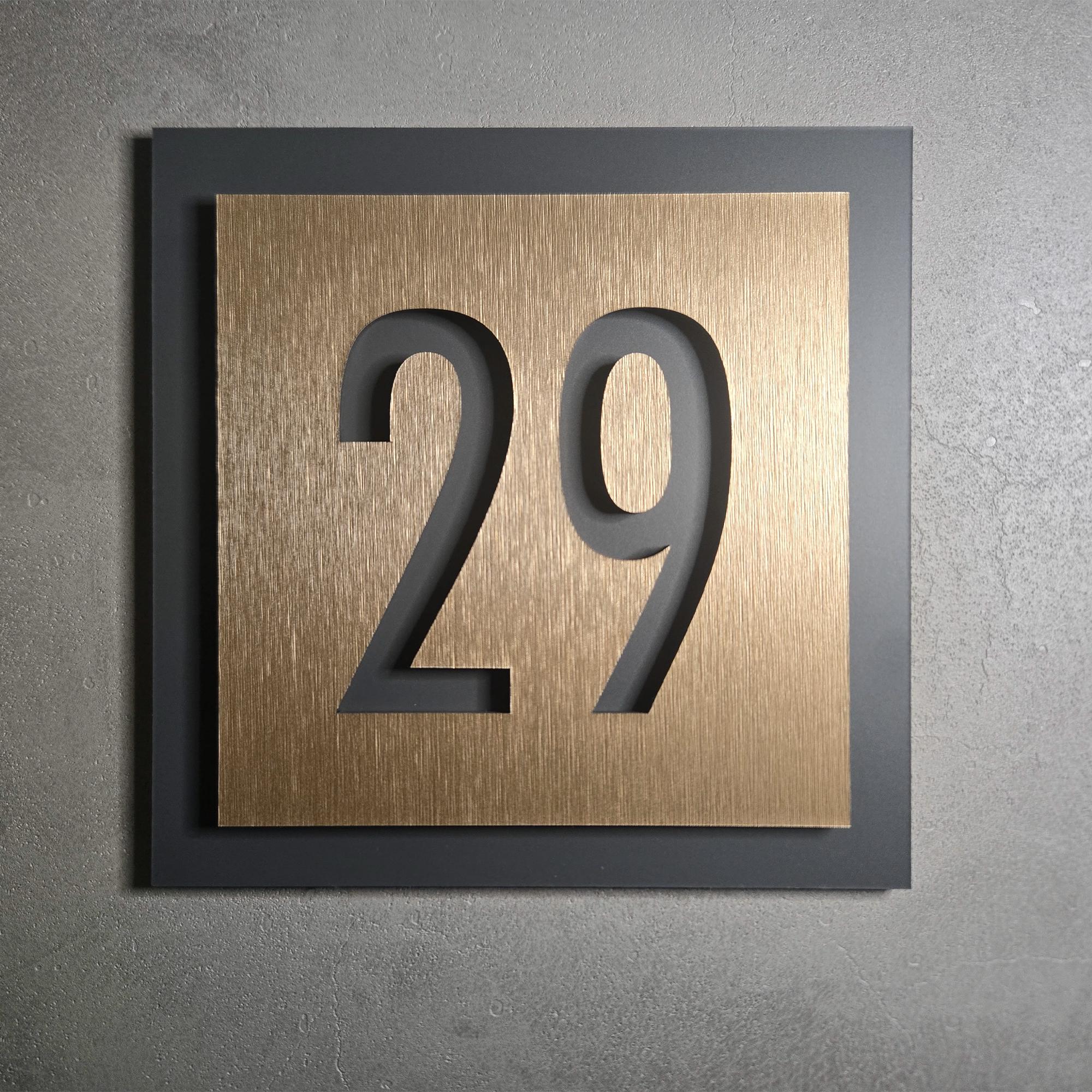 Custom Number Door Sign, Office Door Number Plate, Condo Room Numbers ...