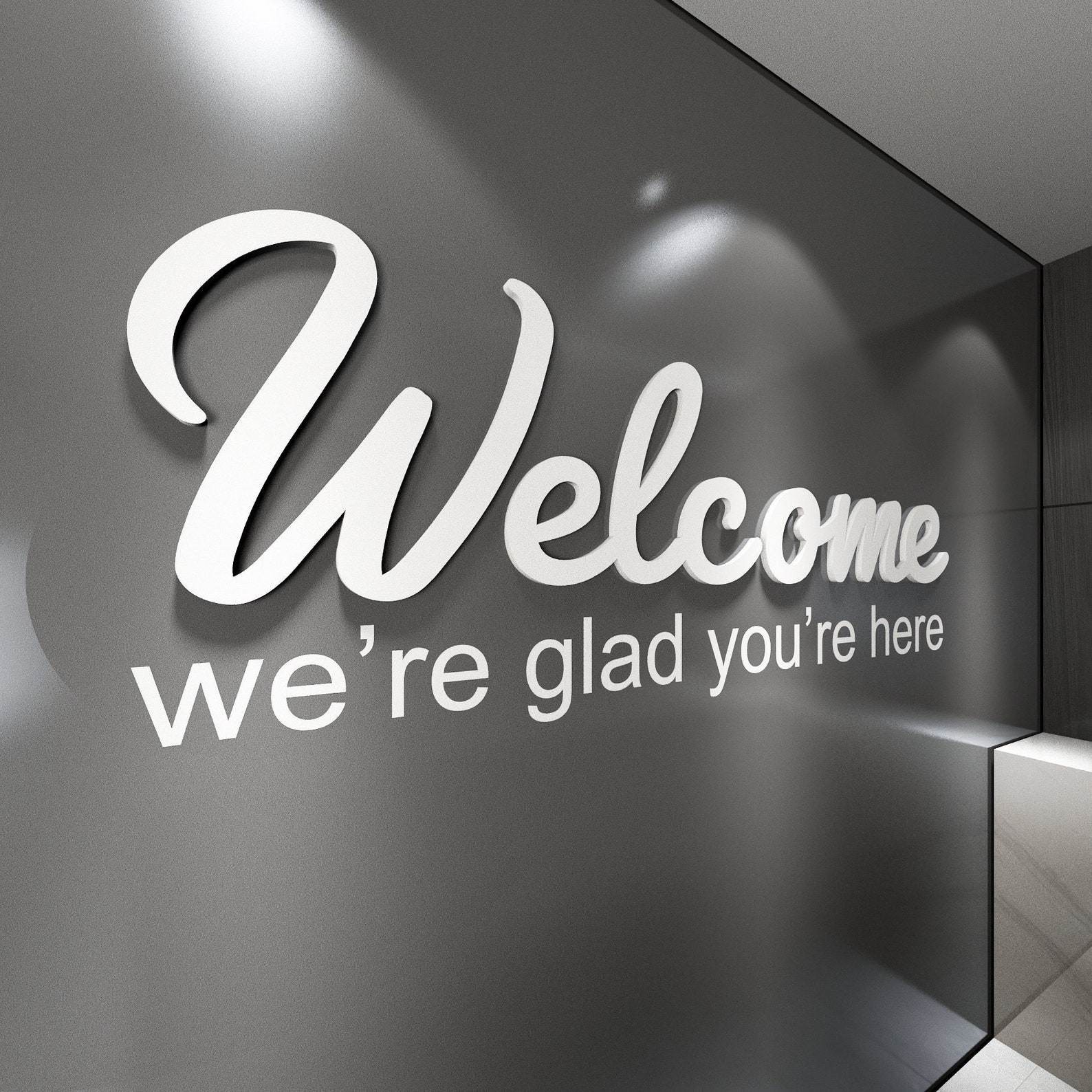 Welcome We Are Glad You Are Here Church Worship Sign Entry - Etsy