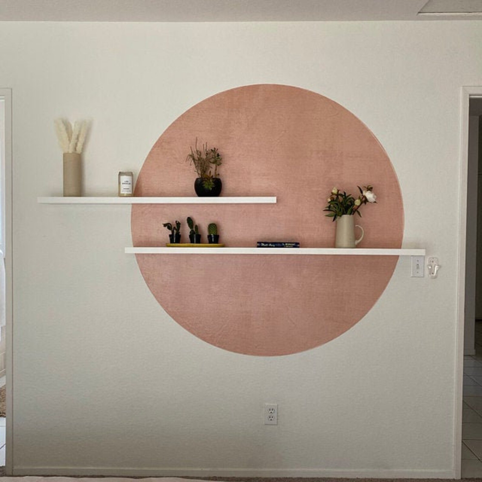 Circle Wall Decal, Color Circle Wall Sticker, Color Blocking, Geometric ...