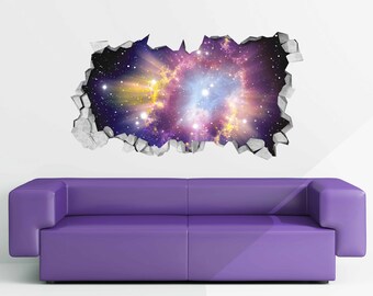 Broken Wall Decal | Etsy