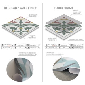 Florent Tile Sticker, Cement Tile Sticker for DIY Tiles, Home Makeover ...