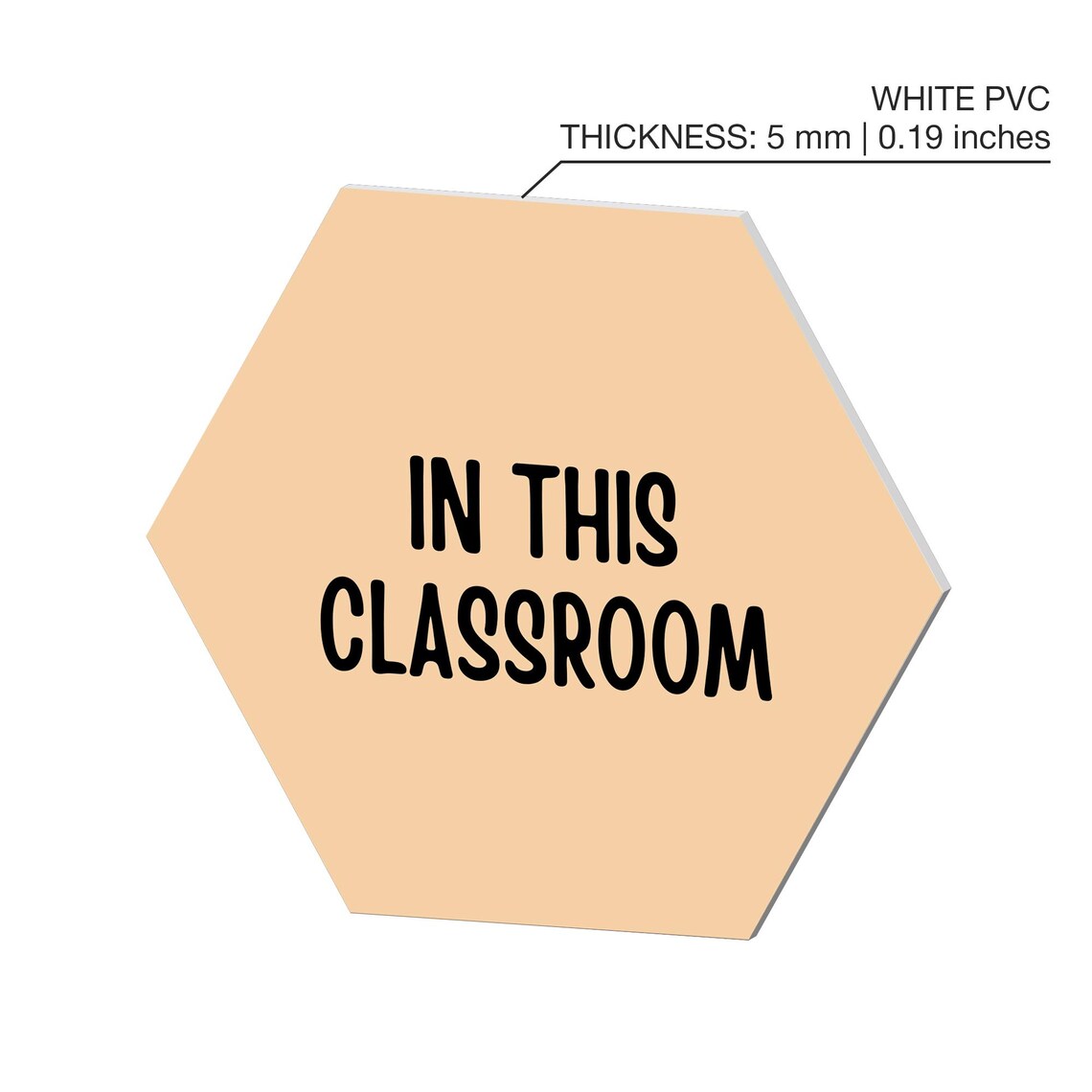 In This Classroom You Are 3D Wall Decor, Rainbow Classroom Decor ...