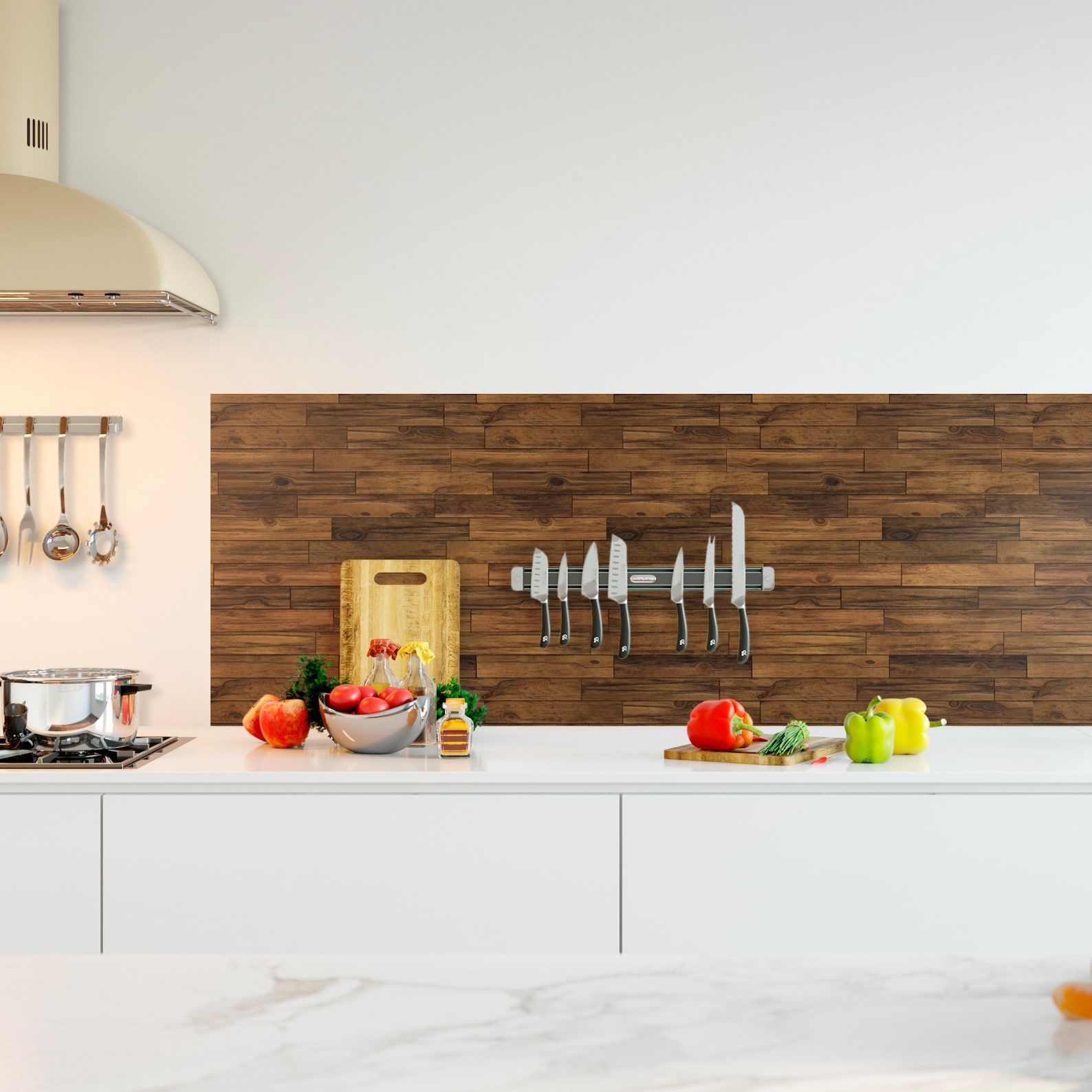 Peel & Stick Backsplash Brown Wood Panel Sticker - SKU:PSBW - Etsy