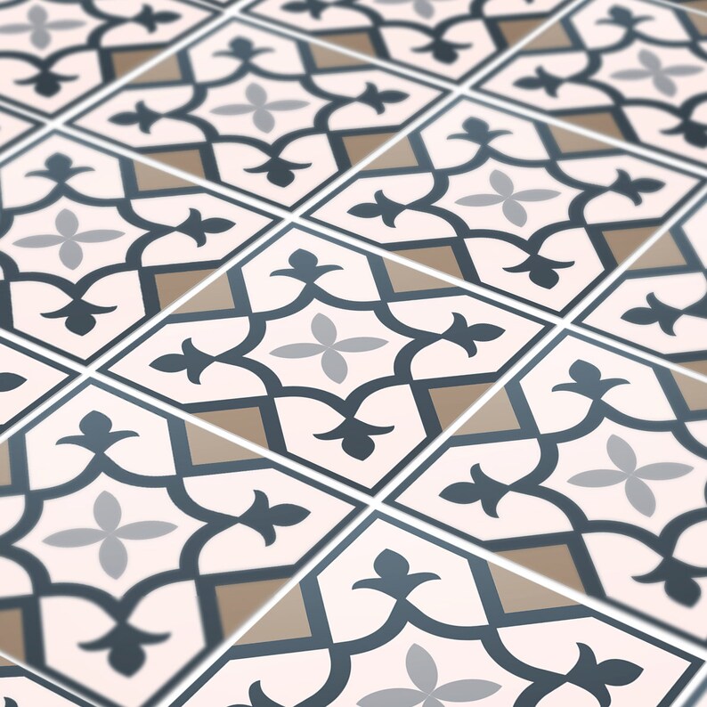 Cairo Tile Stickers Floor Self Adhesive Vinyl Stickers Tiles - Etsy