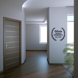 WIFI, Decal, Sticker, Wifi Password, Wifi Sign, Wifi Password Sign ...