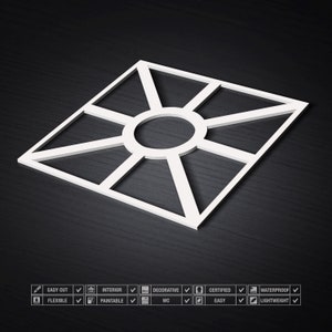 Geometric Square Decor Panel - Wall Panels - DIY Wall Art - Large Wall ...