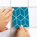Blue Modern Tile Stickers, Mosaic, Suitable for Wall and Floor ...