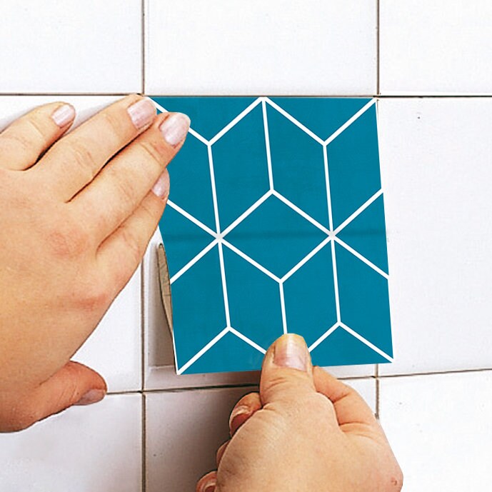 Blue Modern Tile Stickers Mosaic Suitable for Wall and - Etsy UK