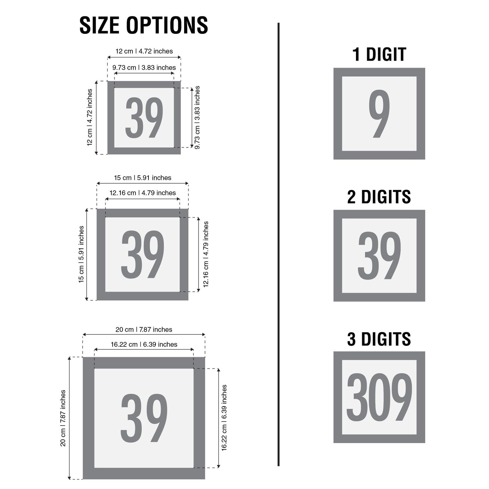 Custom Number Door Sign, Office Door Number Plate, Condo Room Numbers ...