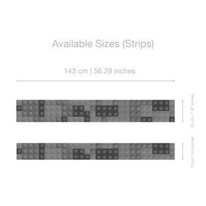 Bricks Border on Wall - Building Blocks - Bricks Wall Decal - Nursery ...