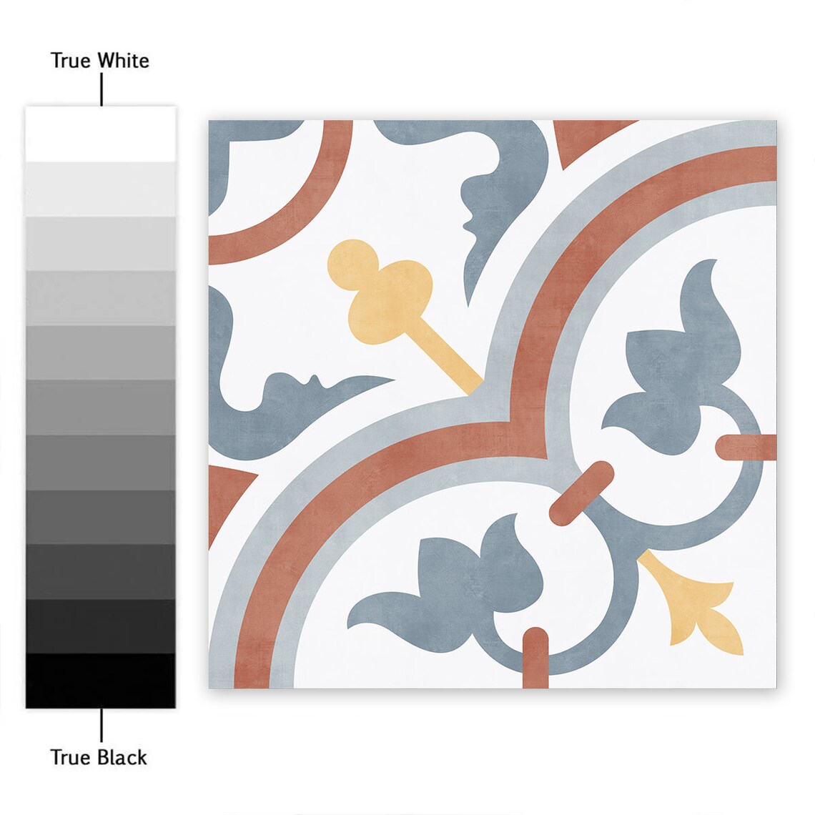 VALENCIA Tile Decal Stencil Alternative Floor or Wall Tile - Etsy