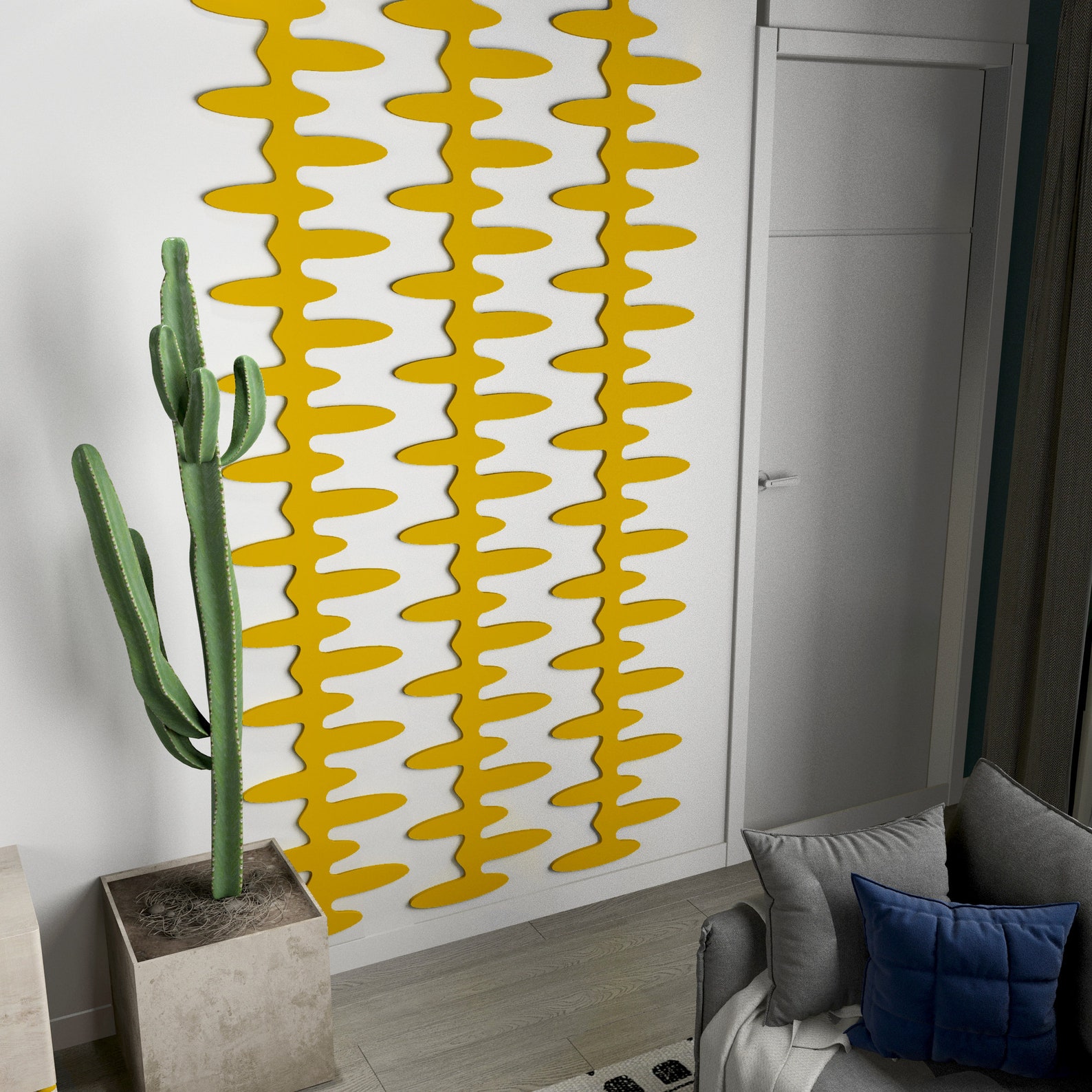 Mid Century Groovy Wall Decor Panels Mid-century Modern - Etsy