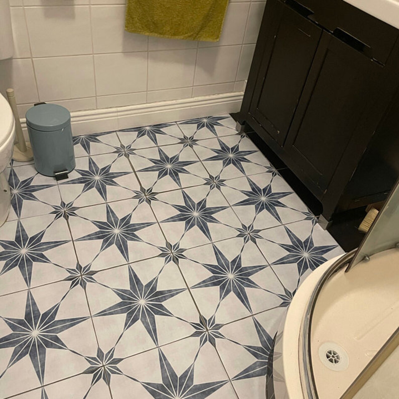 Blue Gray Astra Tile Sticker Suitable for Wall and Floor - Etsy UK