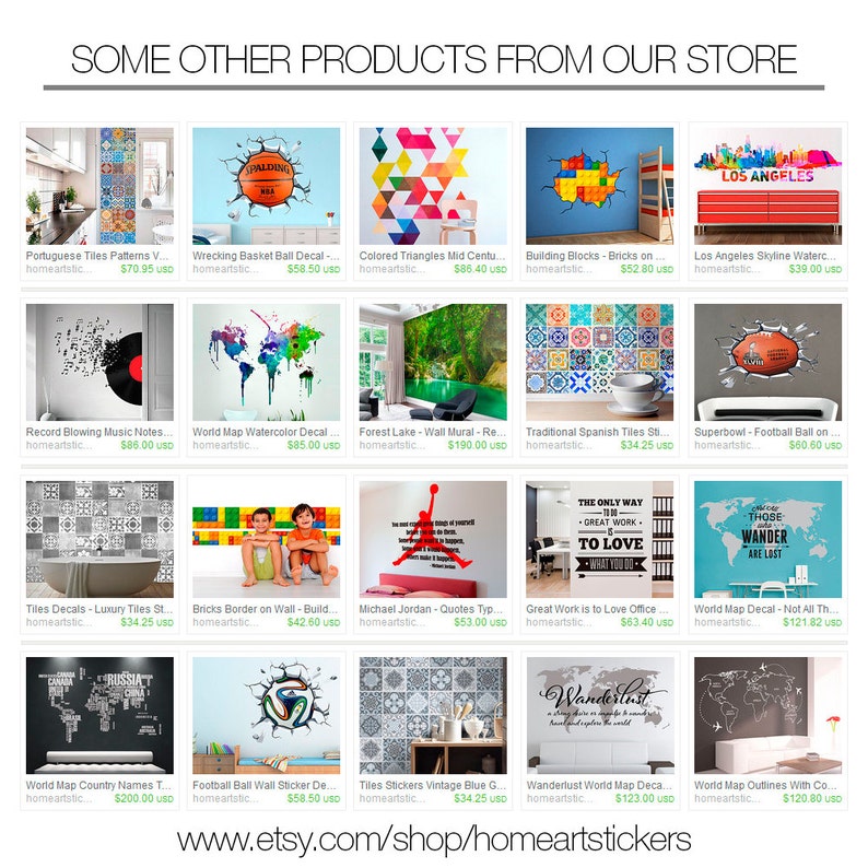 World Map Bricks Bricks World Map Map Decals World Map | Etsy