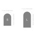 Arch Colour Block Wall Decal, Color Wall Sticker, Color Blocking ...