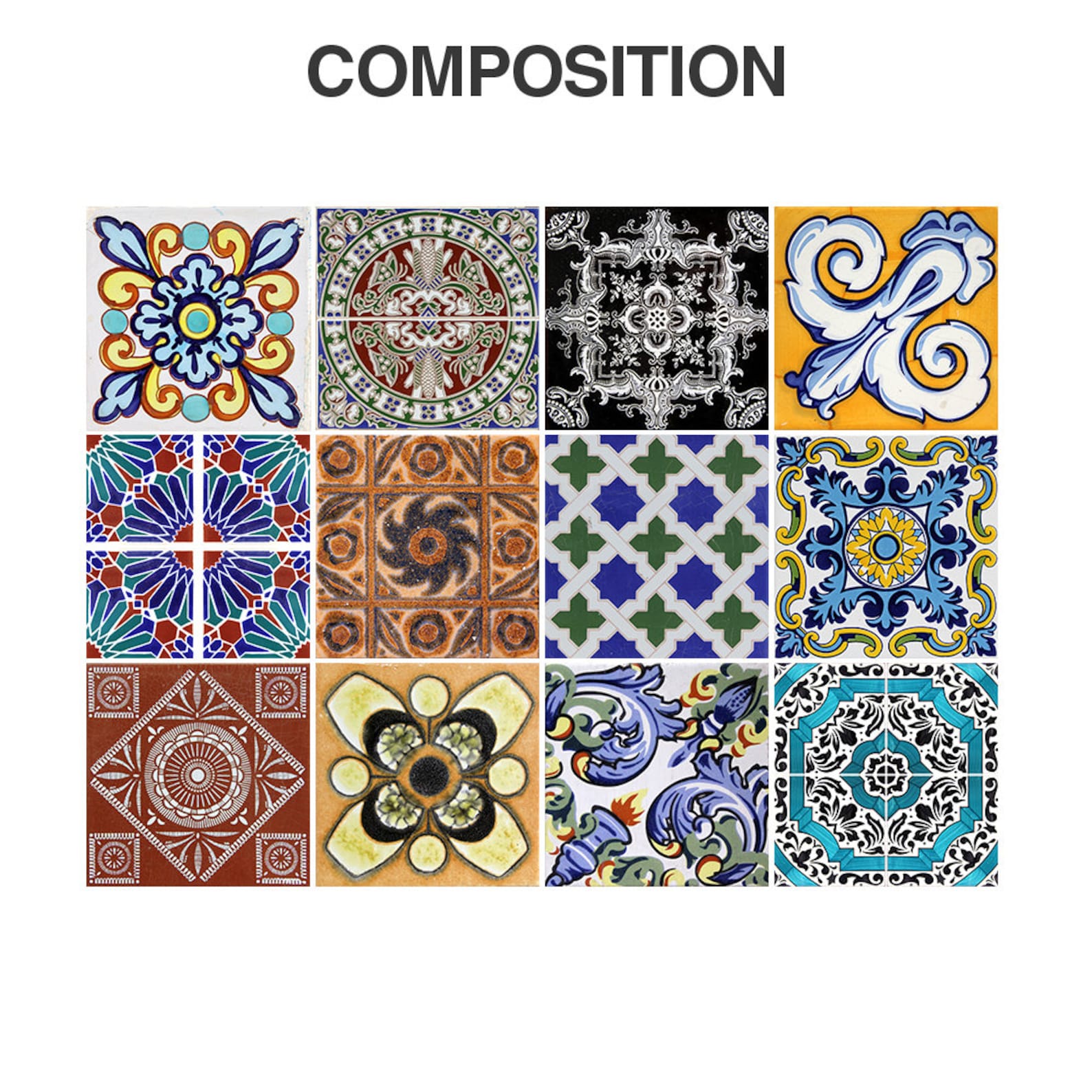 Talavera Tile Decals Tile Stickers Talavera Traditional - Etsy