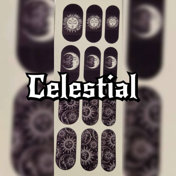 Moon And Sun Nail Decals Etsy