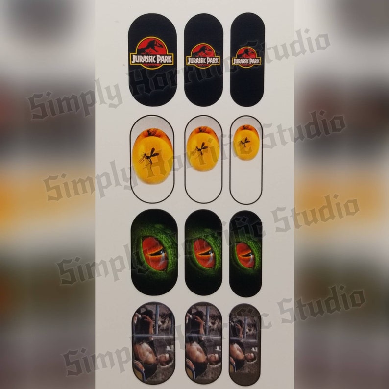 Jurassic Park Waterslide Nail Decals - Etsy