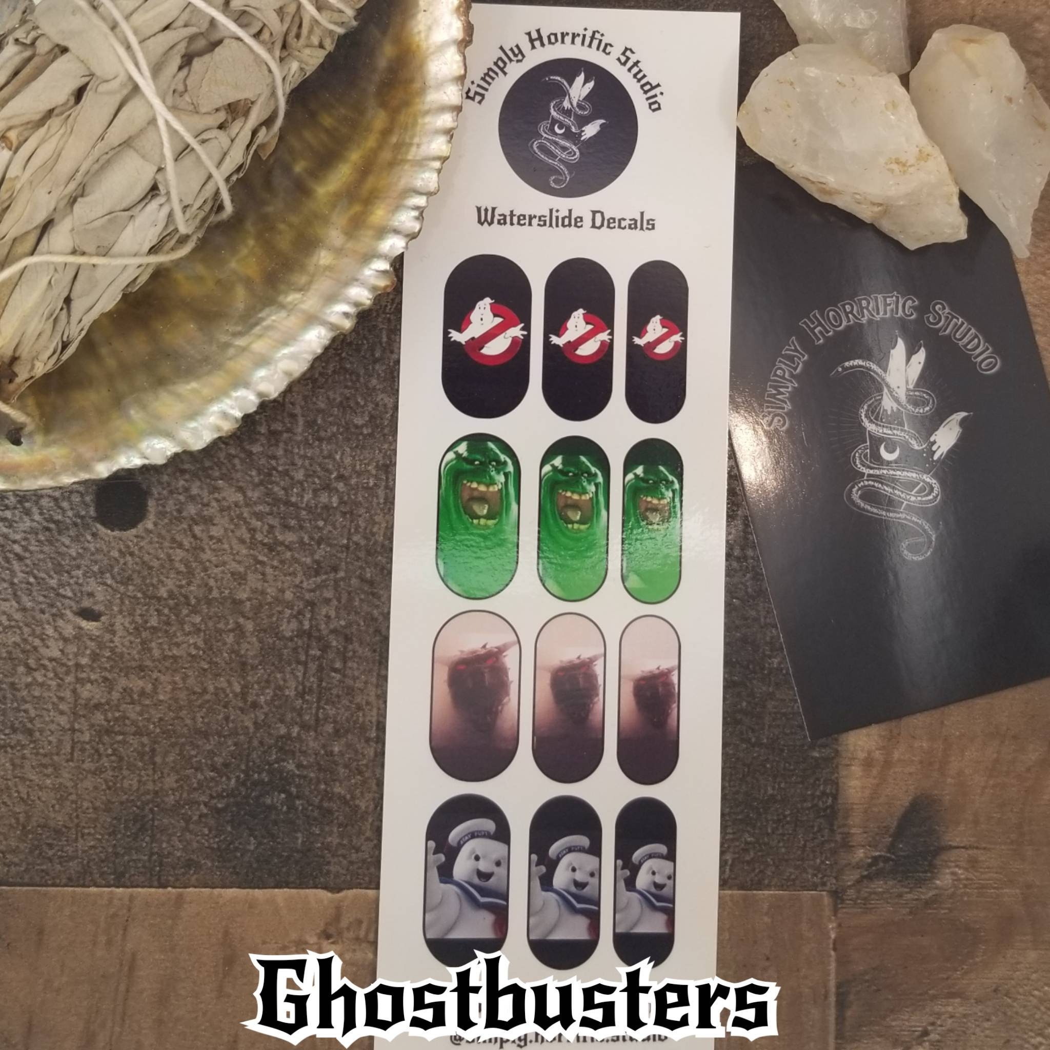 Ghostbusters Slimer Stay Puft Waterslide Nail Decals | Etsy