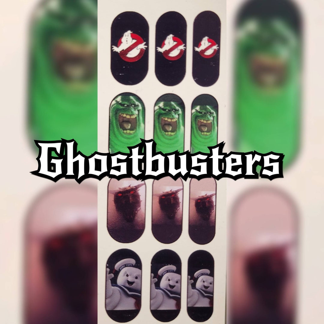 Ghostbusters Slimer Stay Puft Waterslide Nail Decals - Etsy