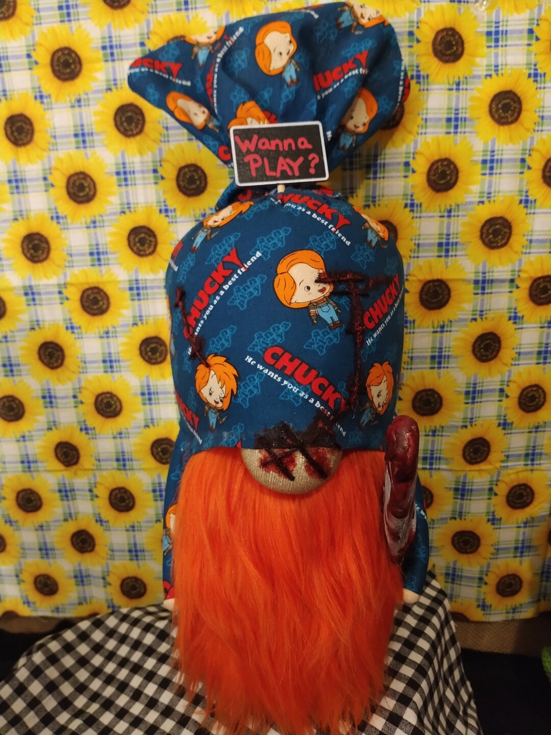Chucky Gnome: Horror Movie Inspired Decor - Etsy
