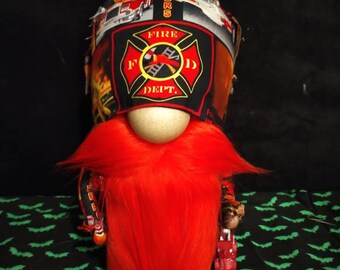Firefighter Gnome - Etsy