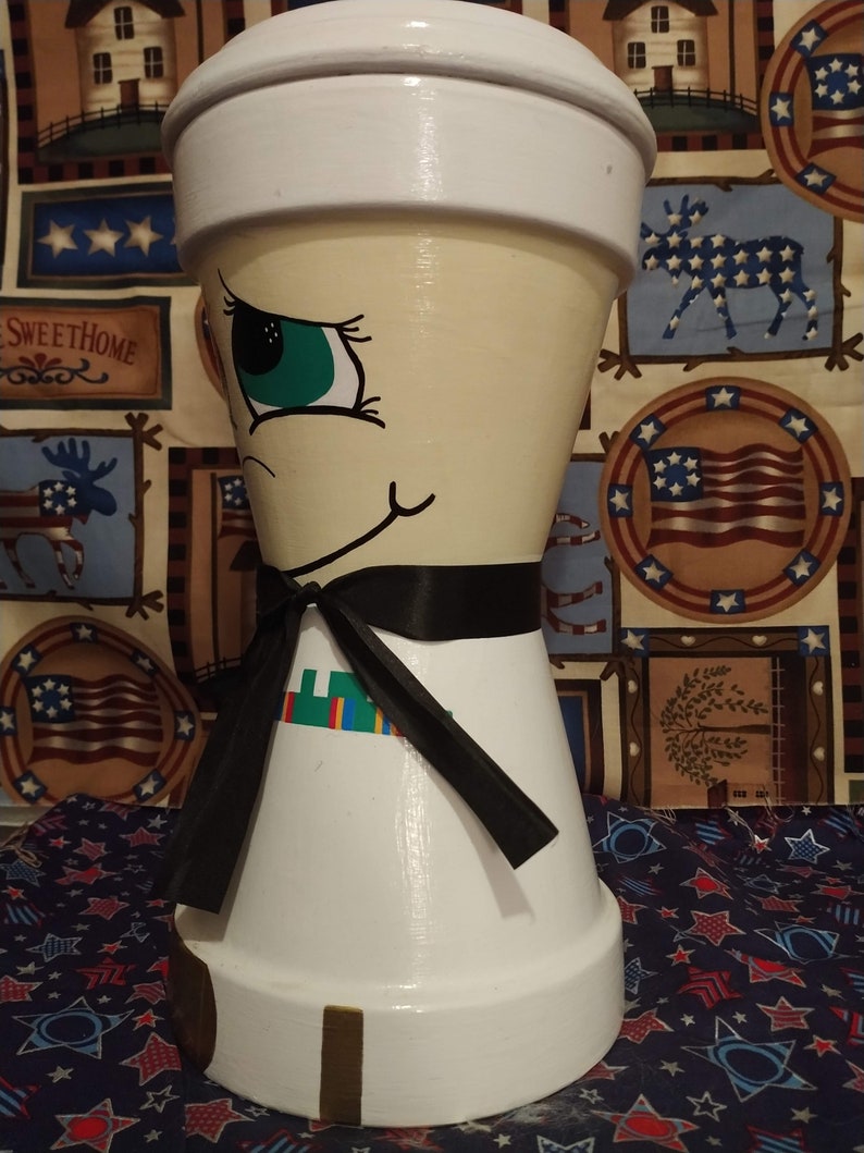 Navy Pot People - Etsy