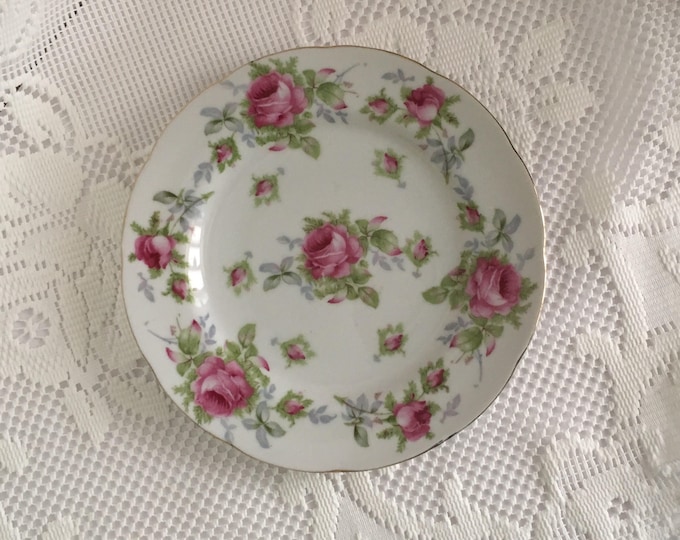 Vintage Lefton China Plate, Luncheon Plate, Salad Plate, Dessert Plate ...