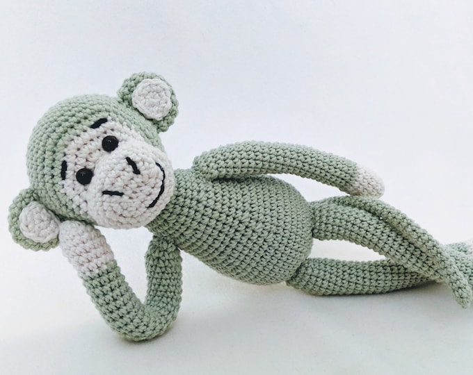 Mike the Monkey Amigurumi Crochet pdf Pattern EN, DK & NL - Etsy México