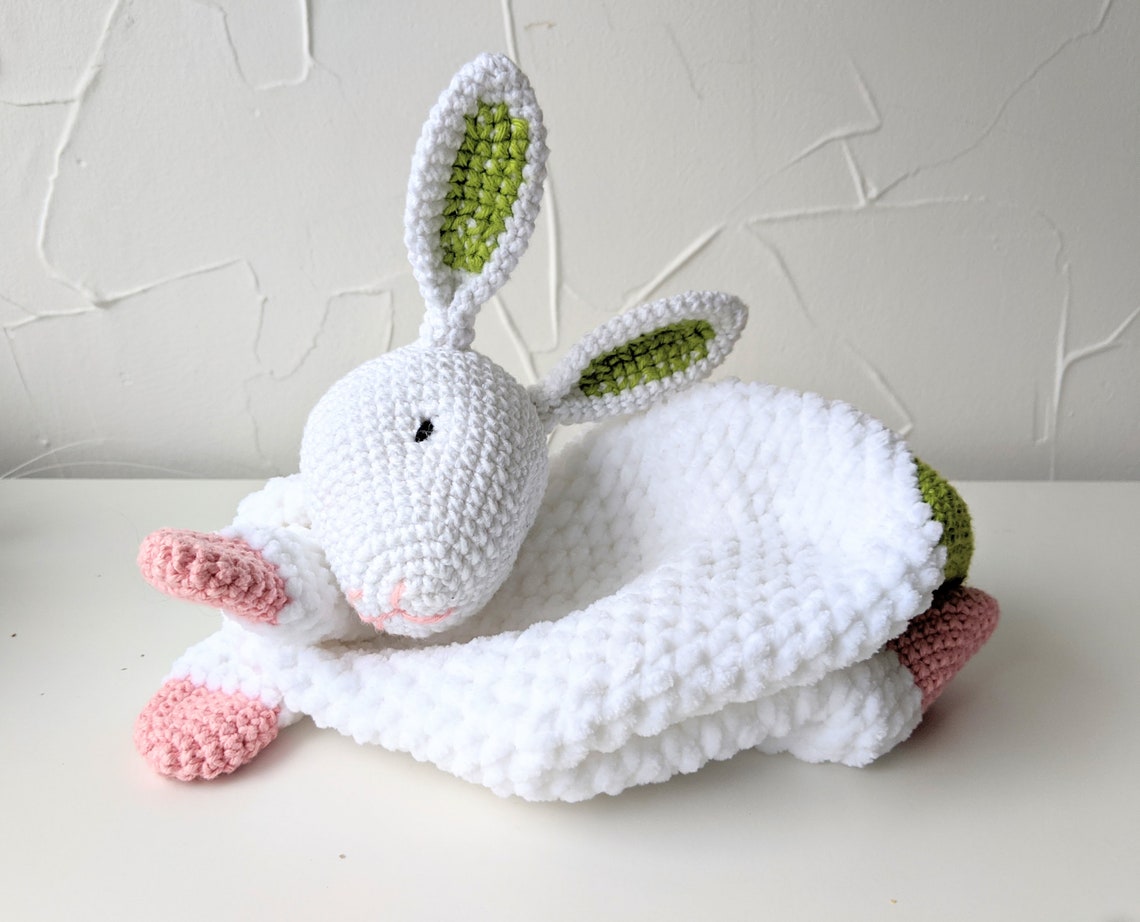 PATTERN ONLY CUDDLY Bunny Comforter Crochet Bunny Crochet - Etsy