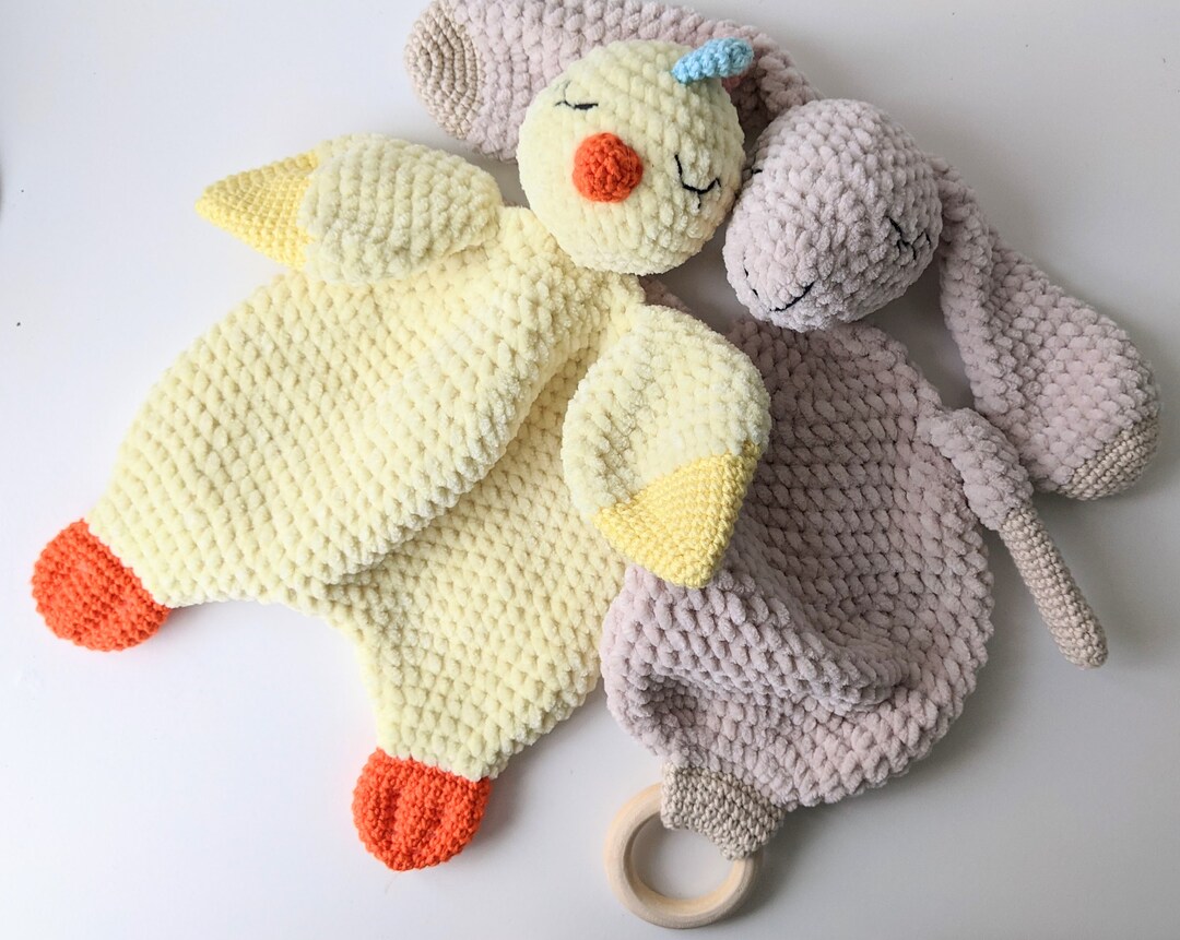 PATTERN ONLY, Easter Bundle: Bunny and Chick Lovey, Crochet Bunny ...