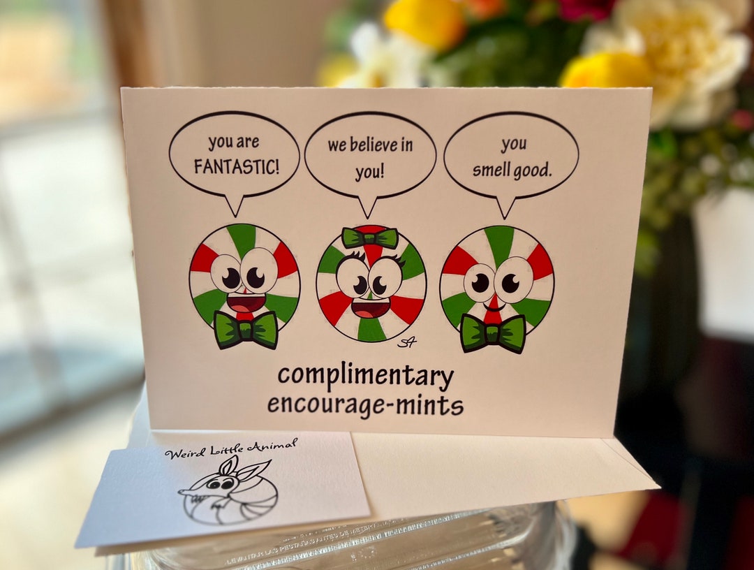 Encourage-mints (5x7 Greeting Card With Envelope) (FREE US SHIPPING) - Etsy