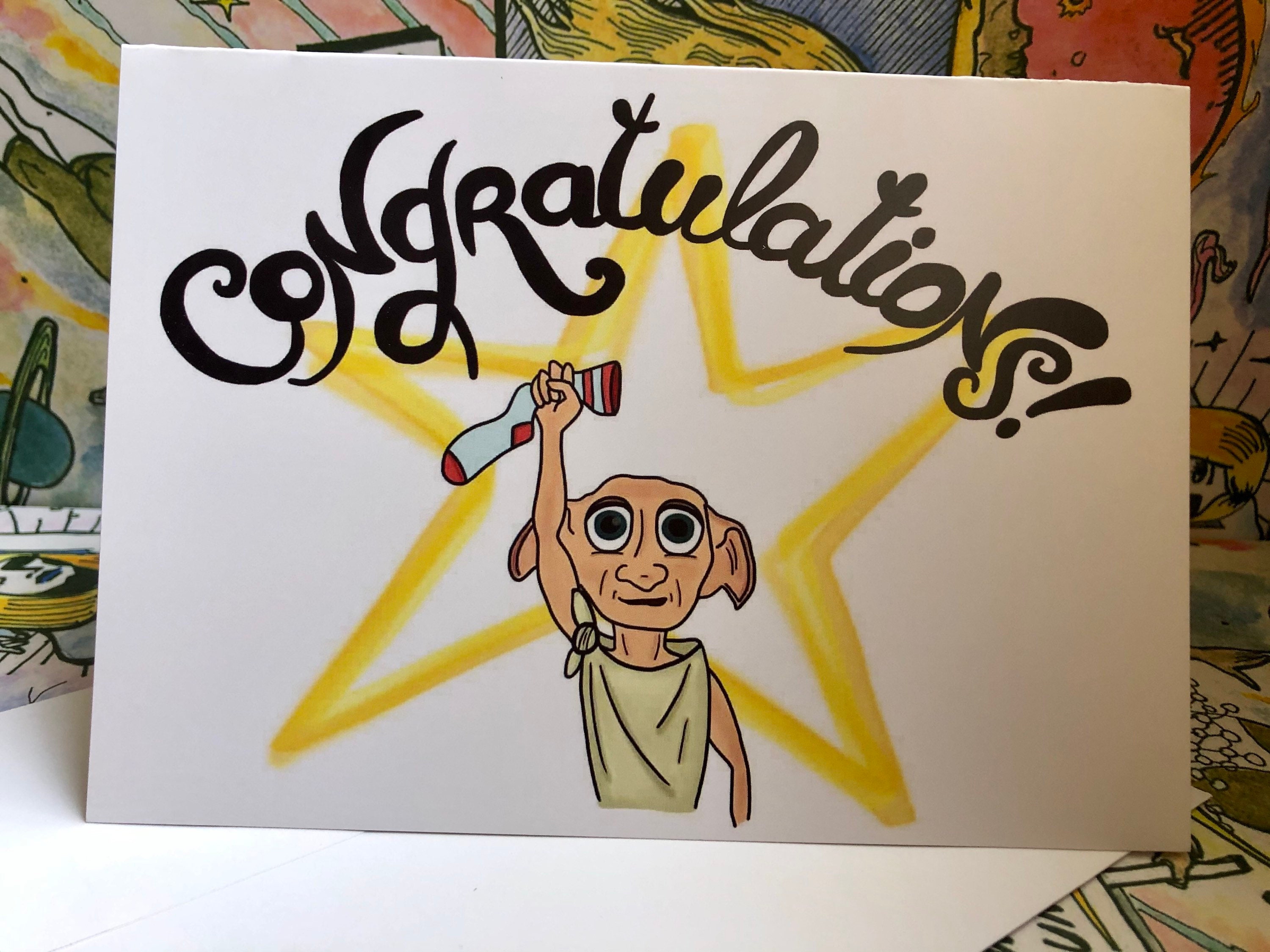 Freedom Sock dobby/congratulations 5x7 Greeting Card With - Etsy