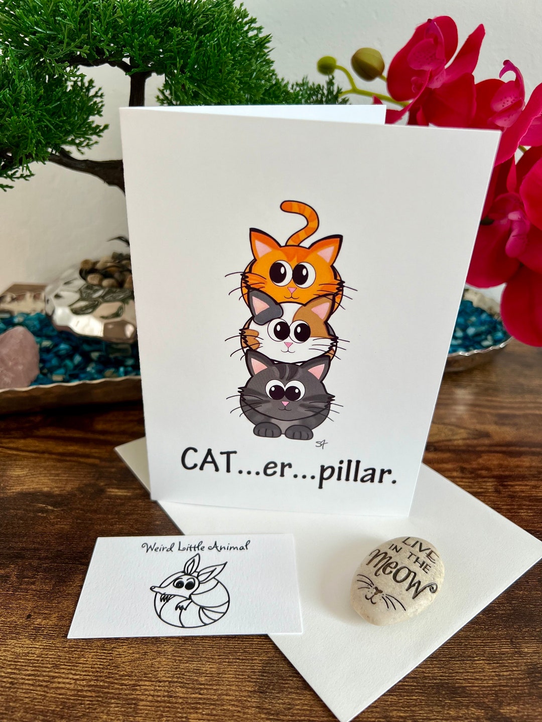Cat-er-pillar (5x7 Greeting Card With Envelope) - Etsy